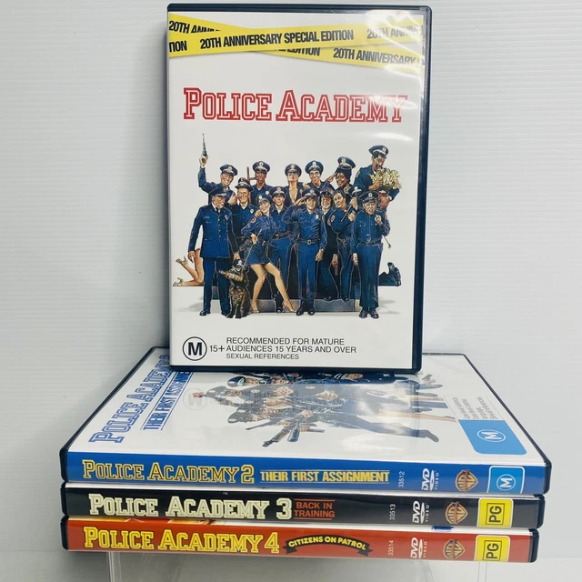 POLICE ACADEMY 1 ,2,3,4 The Collection DVD Bundle R4 Classic 80's ...