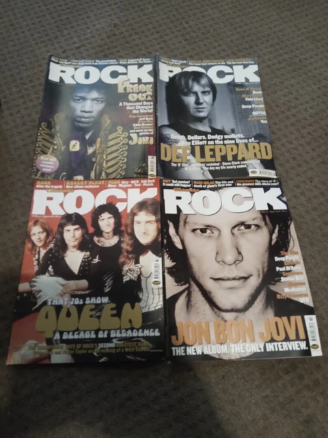 CLASSIC ROCK MAGAZINE 2002 x 4 ,July,August, September, October very ...