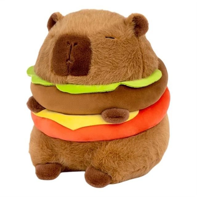 REALISTIC CAPYBARA BURGER Plush, Cute Capybara Stuffed Animal ...