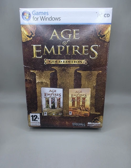 AGE OF EMPIRES Gold Edition: PC CD Video Game - AOE III & AOE The War ...