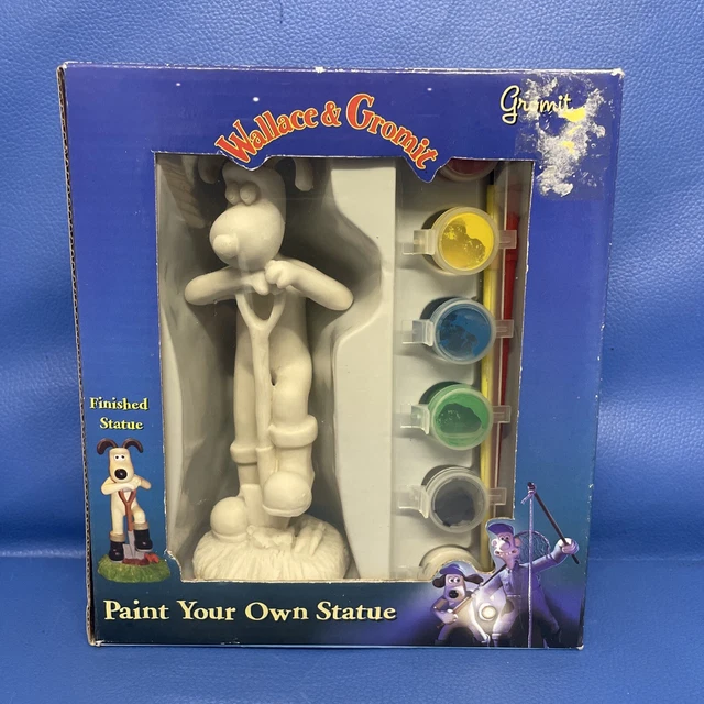 WALLACE & GROMIT Paint Your Own Statue - Gromit Figure Model Kit ...