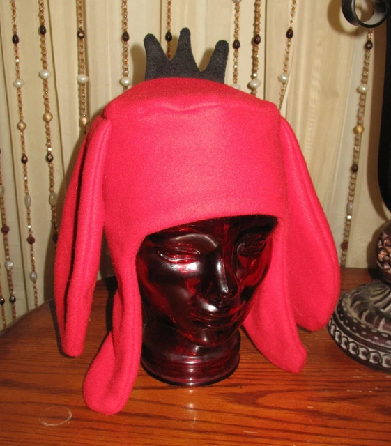 COSPLAY DOUGLAS CLIFFORD The Big Red Dog fleece Ear Flap Hat, Unisex, S ...