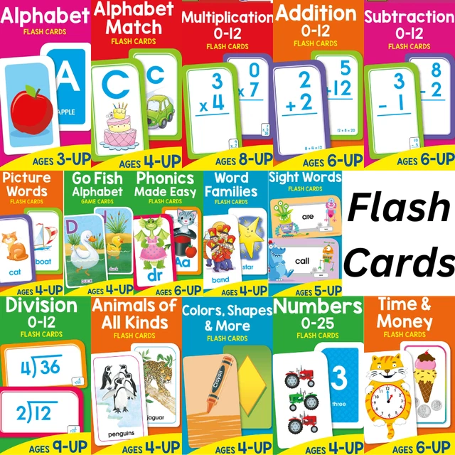 SCHOOL ZONE EARLY Learning Flash Cards Variety Packs Ages 3 and Up and ...