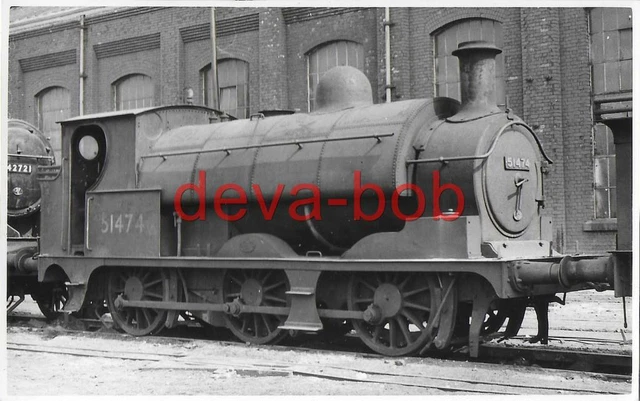 RAILWAY PHOTO LMS 2F 51474 Horwich Works 1957 L&YR 23 Class 0-6-0ST ...