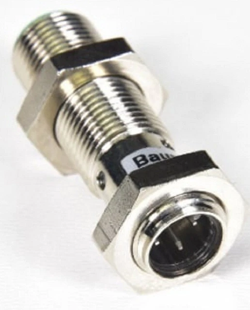 BAUMER INDUCTIVE PROXIMITY SENSOR 30V IP67 M12 PNP Output, 4mm ...