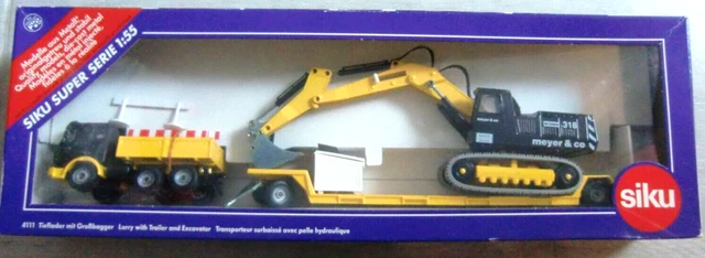 SIKU - 4111 -MB mit Tieflader und Raupenbagger "Meyer & Co." in OVP neu EUR 69,00 - PicClick DE