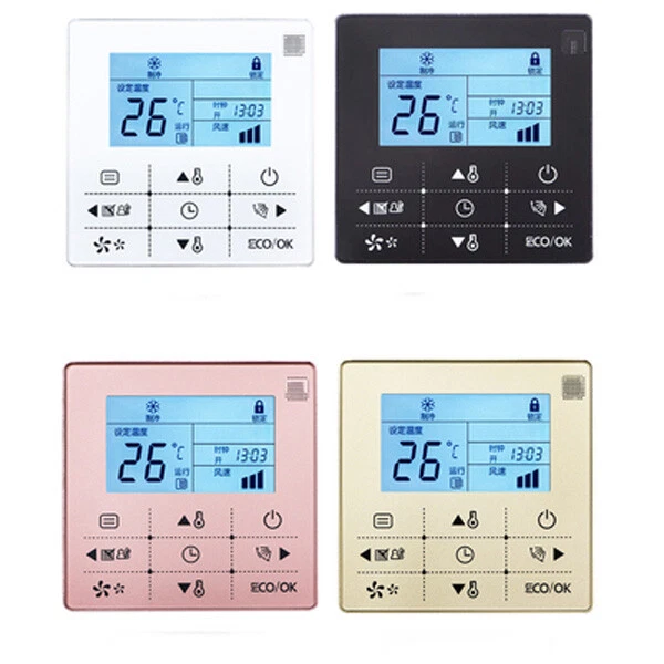 MIDEA CENTRAL AIR-CONDITIONING Remote Controller KJR-90D/BK Touch Panel ...