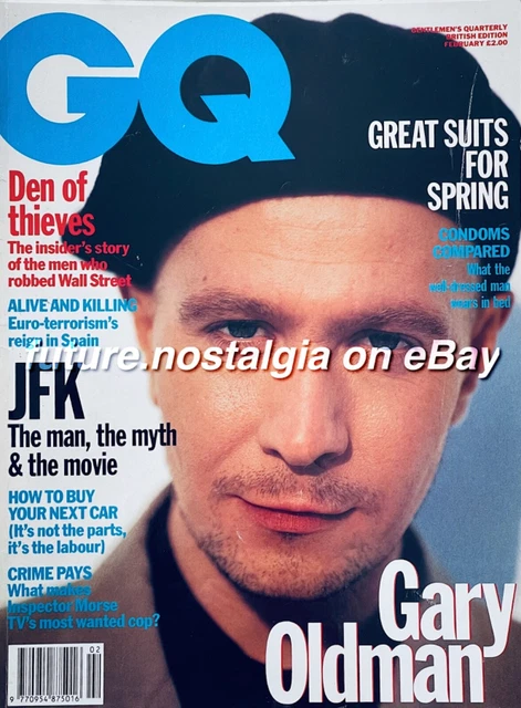 GARY OLDMAN JACK KENNEDY JFK JOHN THAW GQ Magazine February 1992 £79.99 ...