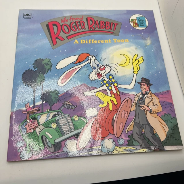 WHO FRAMED ROGER Rabbit A Different Toon Book Golden Look Book Cartoon ...
