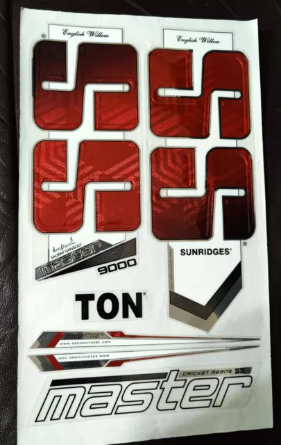 SS MASTER 9000 PLAYERS EDITION Cricket Bat Stickers - 100% Genuine ...