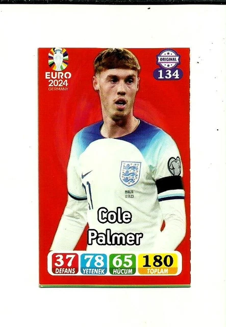 CARTA CALCIO EURO 2024 - Cole Palmer - Inghilterra - stampata in ...