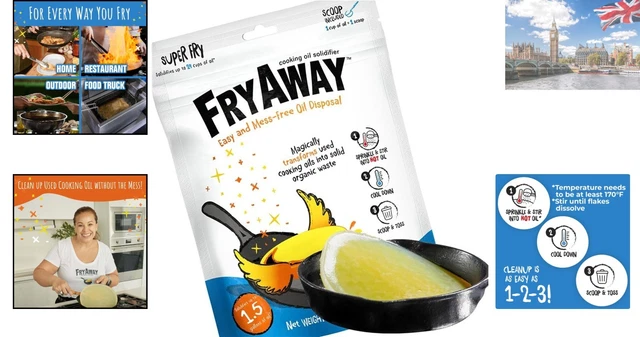 SUSTAINABLE SUPER FRY Oil Hardener: 5 Litres of Plant-Based Solidifier ...