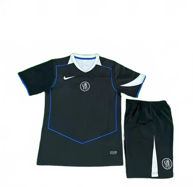 CHELSEA FC 25/26 Nike Kids' Third Kit - Black - Size 22 - 7/8 Years Inc ...
