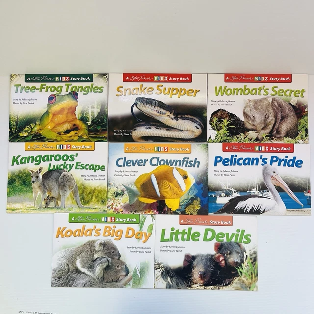 STEVE PARISH KIDS Story Book Lot x 8 Paperback Early Readers Australian ...
