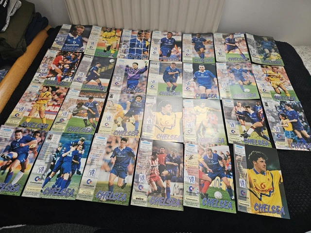 CHELSEA FC HOME programmes x27 Season 1991/1992 £10.78 - PicClick UK
