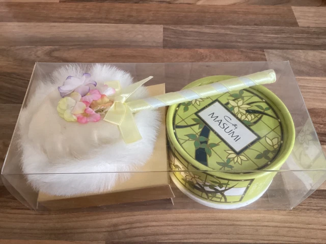 VINTAGE COTY MASUMI Body Dusting Body Talc Powder Wand Puff Unused Gift ...