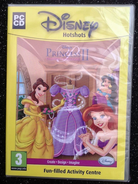 DISNEY HOTSHOTS PRINCESS FASHION BOUTIQUE II PC CD-ROM KIDS GAME new ...