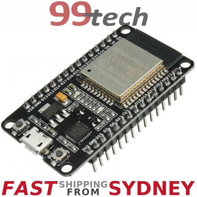 ESP32 DEVELOPMENT BOARD ESP32S 30pins WiFi Bluetooth USB Arduino ...