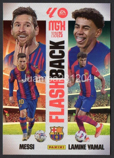 LIONEL MESSI - Lamine Yamal #429 Flashback 2024-25 Cromo Megacracks Panini 24/25 $36.28 ...