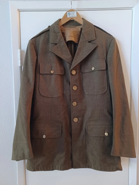 ORIGINAL WW2 WWII US Army Service Class A Wool Jacket 36S 1942 Dated £ ...