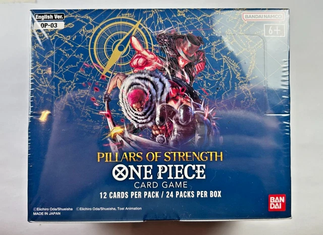 ONE PIECE CARD OP03 Pillars of Strength Booster Box (24 Packs) New ...