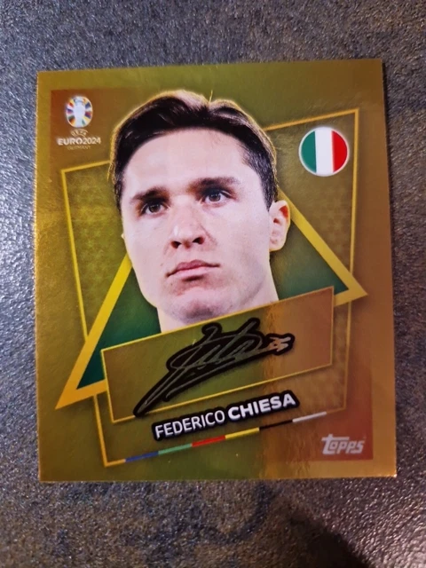 TOPPS EURO 2024 sticker - SIGNATURE SP CHIESA EUR 2,00 - PicClick DE