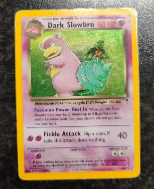 DARK SLOWBRO 8/110 Holo Rare Legendary Collection Set Pokemon Card WOTC ...