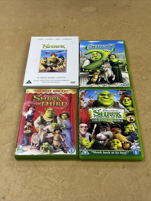 SHREK: MOVIE COLLECTION DVDs (Set Of 4) £10.00 - PicClick UK