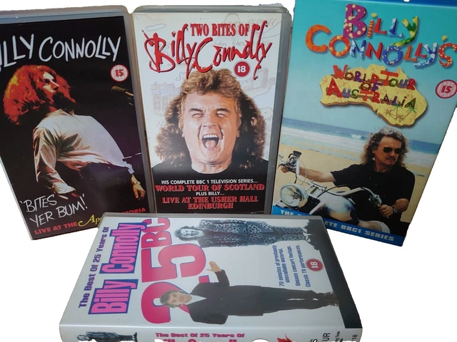 BILLY CONNOLLY VHS Bundle ~ World Tour Australia, Bites Yer Bum, Two ...