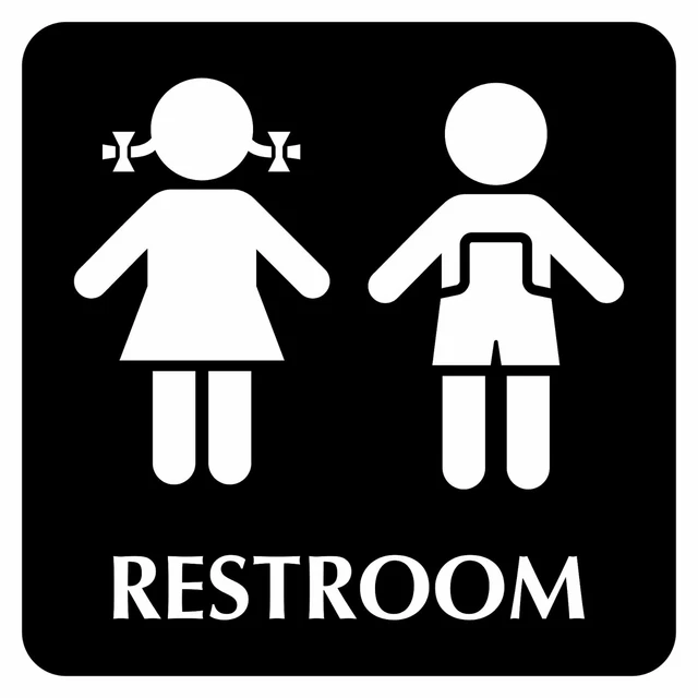 PRESCHOOL UNISEX GIRL Boy Sign Plaque 7 Sizes WC Restroom Bathroom ...