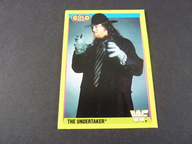 THE UNDERTAKER - Merlin WWF Gold Series Wrestling Card - 1992 - VGC! No ...