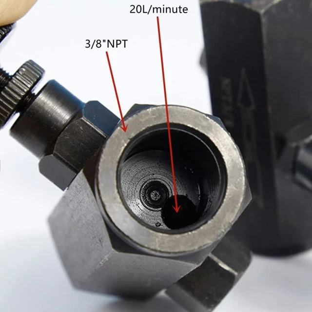 BLACK FLOW CONTROL Valve 3/8" NPT Hydraulic Check Valve Oil Water Gas ...