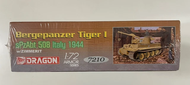 DRAGON 1/72 7210 WWII German Bergepanzer Tiger I Tank sPzAbt 508 (Italy ...