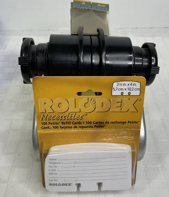 ROLODEX ROTARY OPEN Card File Organizer Model 1024 X and Refills $52.00 ...