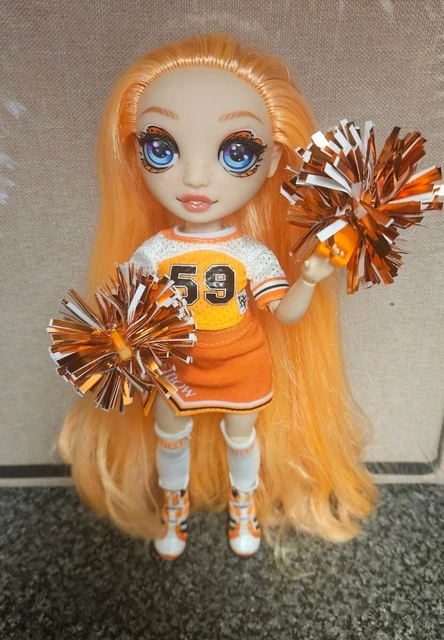 RAINBOW HIGH CHEER Poppy Rowan Orange Fashion Doll with Cheerleader ...