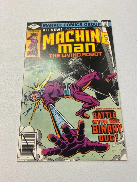 MACHINE MAN #11 1979 Steve Ditko Wolfman Binaire Bug Khan Marvel Bande ...