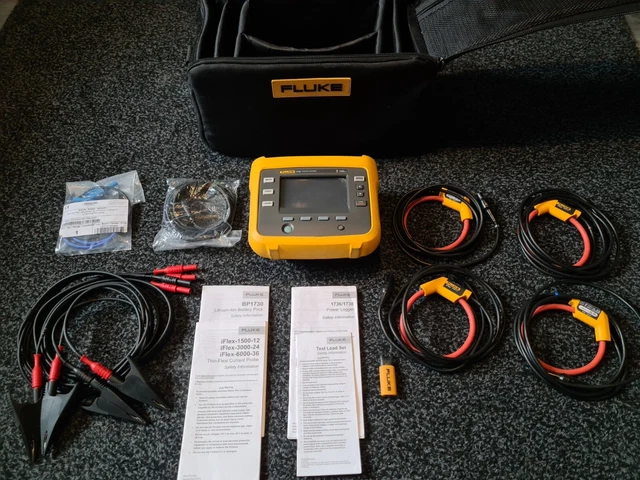 FLUKE 1738 THREE Phase Power Quality Logger Analyzer £2,000.00 ...