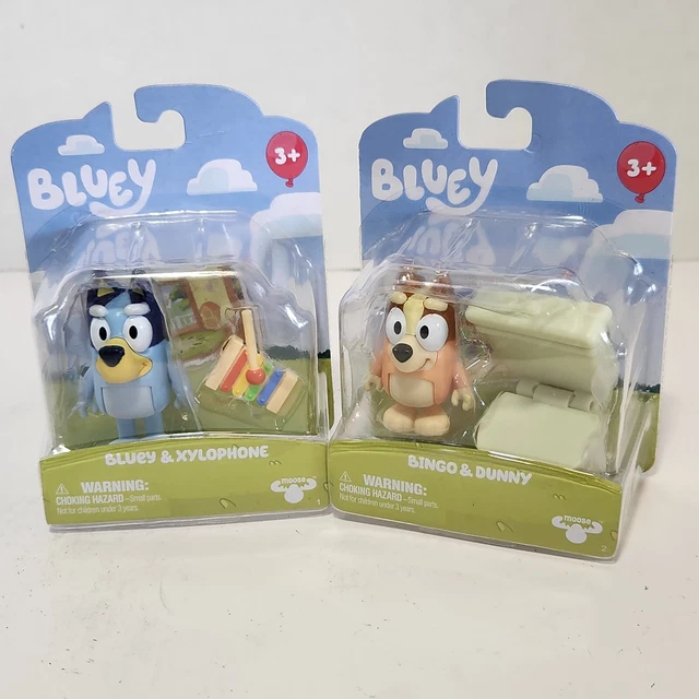 BLUEY ACTION FIGURES Bluey & Xylophone Bingo & Dunny NEW £28.87 ...