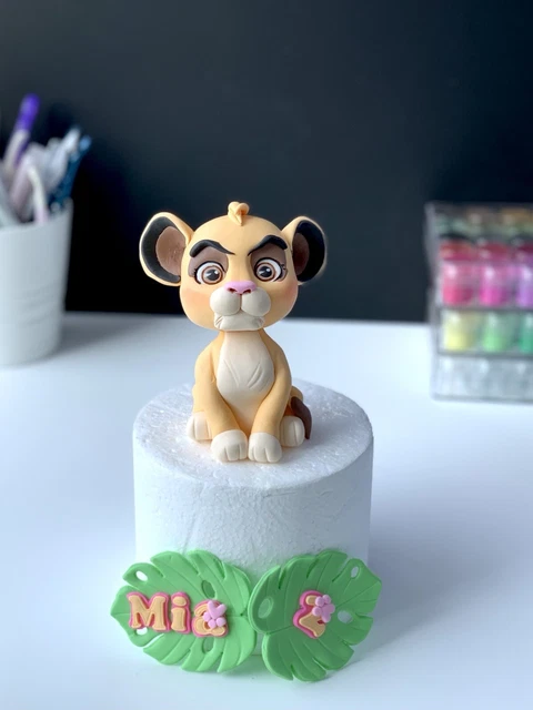 SIMBA LION KING, Name And Number On The Leaves Edible Cake Topper ...
