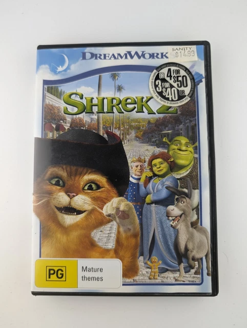 SHREK 2 - DreamWorks Movie Collection DVD Region 4 PG Kids Cartoon ...