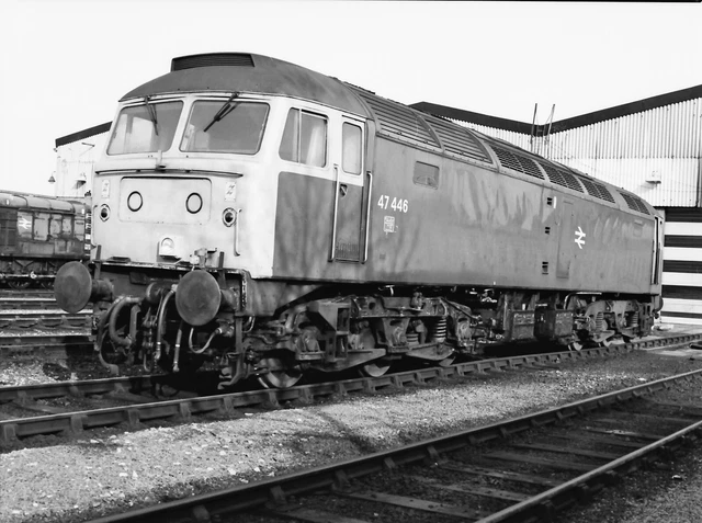 MB 64 RAILWAY Negative Large Format Class 47 446 At Crewe 1984 EUR 4,59 ...