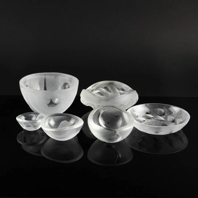 STUDIOGLAS SCHALEN SET von 6 KGS Stuttgart Eiff Hanns Model Konvolut ...