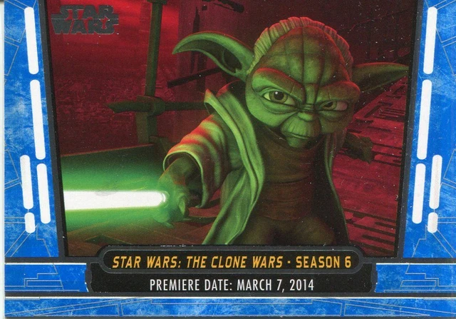 STAR WARS 40TH Anniversary Blue Base Card #15 Star Wars: The Clone Wars - Seaso £1.89 - PicClick UK