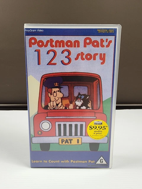 POSTMAN PAT - 123 Story VHS Tape Pal Pickwick Tempo Video 1990 Children ...