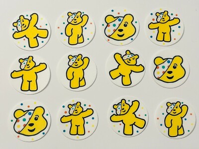 CHILDREN IN NEED Pudsey Bear Edible Wafer Cupcake Toppers PRECUT 5cm ...