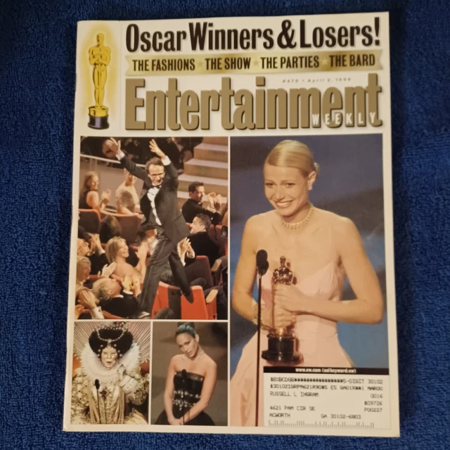 ENTERTAINMENT WEEKLY MAGAZINE #479 April 2, 1999 Oscars Gwyneth Paltrow ...