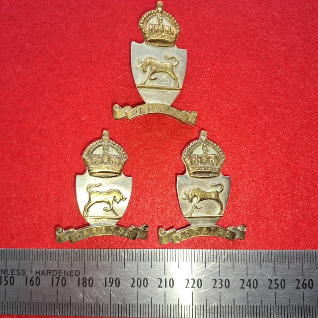 SOUTH AFRICAN COLONIAL Military College Cap & Matching Collar Badges Bi ...