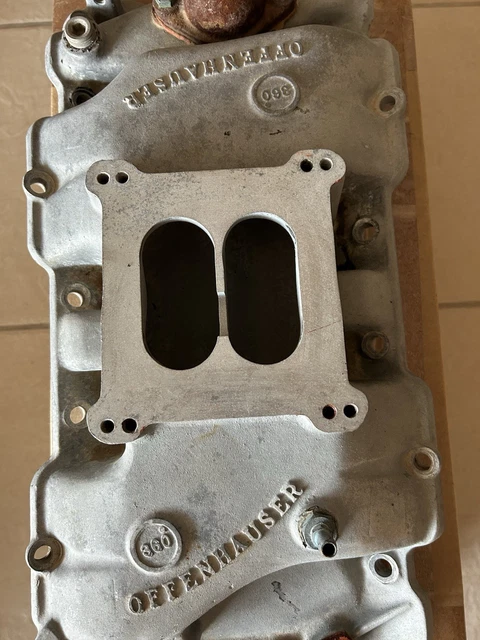 VINTAGE BIG BLOCK Chevrolet Offenhauser Aluminum Intake Manifold $139. ...