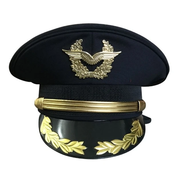 MEN ARMY FANCY Dress Hat Captain Military Costume Police Performance ...