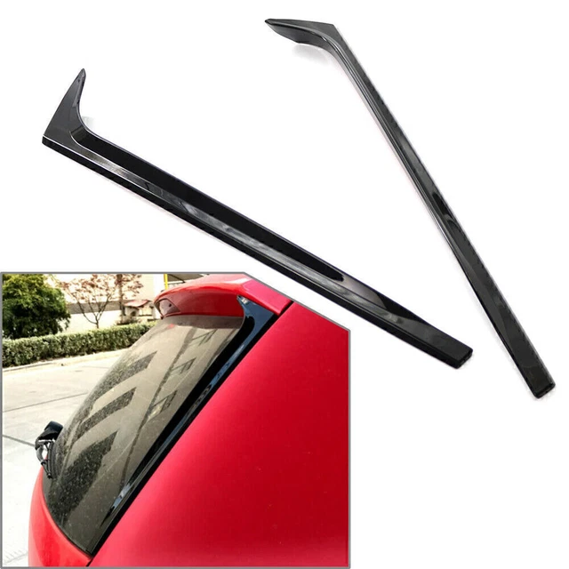 REAR WINDOW SIDE Spoiler Canard Splitter Trim Black Fit Volkswagen VW ...